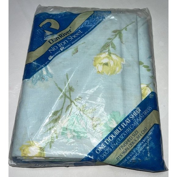 Dan River | Bedding | Vintage Dan River Dantrel Double Flat Sheet No ...